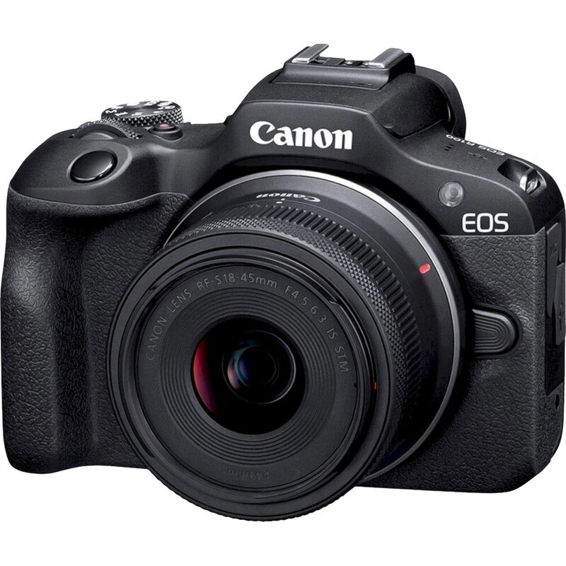 Фотоаппарат Canon EOS R100 Kit + объектив RF-S 18-45mm IS STM черный