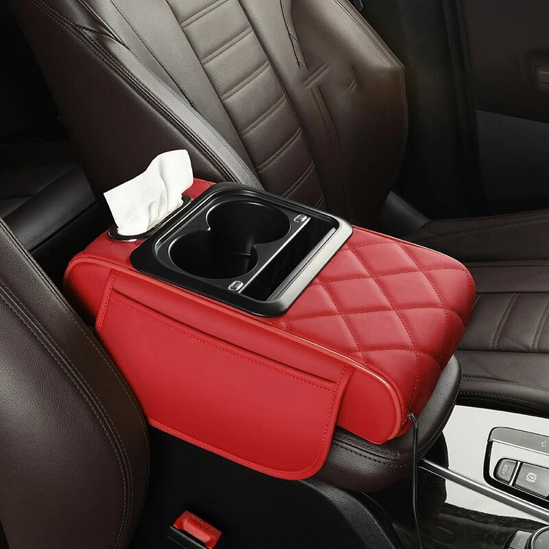 Универсальный автомобильный подлокотник с подстаканником, подставка для хранения, коробка color 12