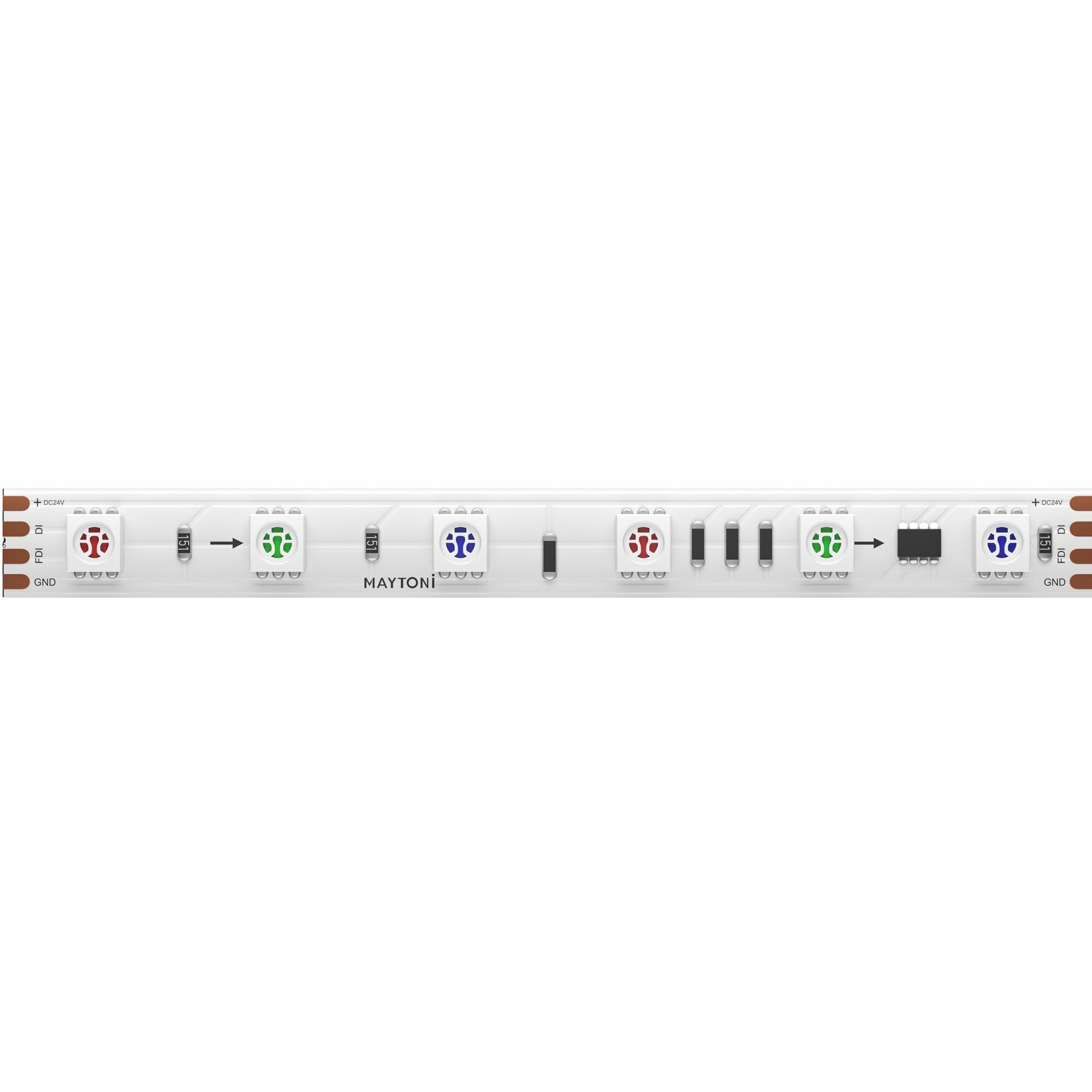 Светодиодная лента Led Strip Ultra L 5 м SMD 5050 DC 24 V свет RGB арт. 201246