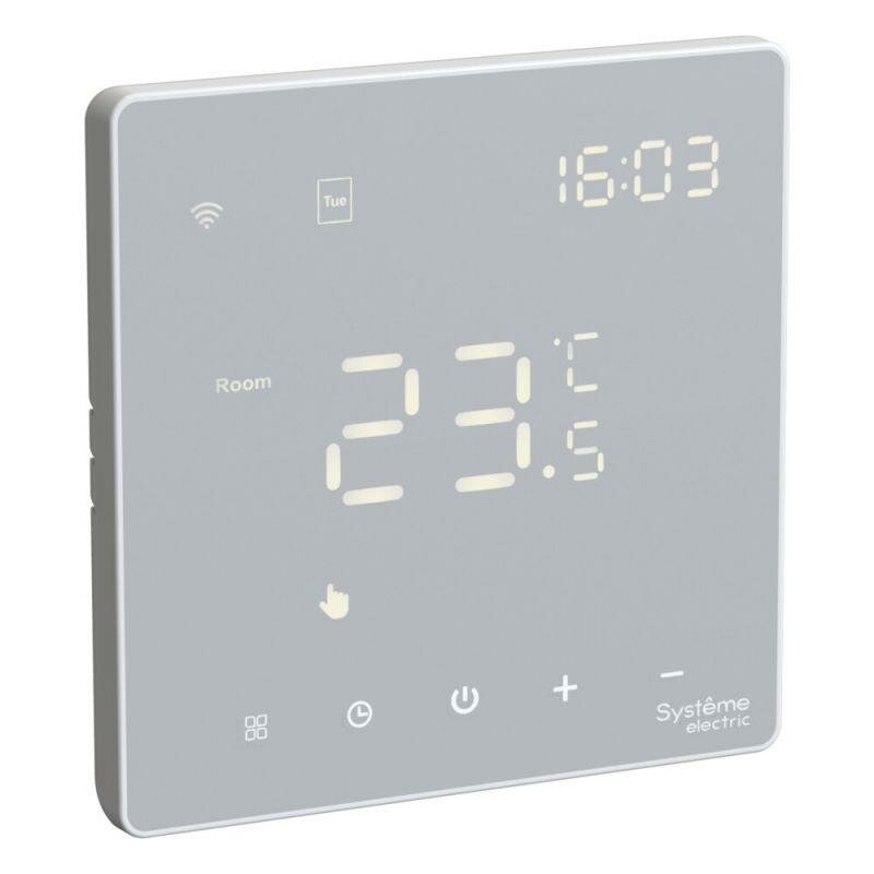 Термостат программируемый ArtGallery 16А с Wi-Fi для электрич. теплого пола моноблочный бел. SE, SCHNEIDER ELECTRIC GAL000138 (1 шт.)