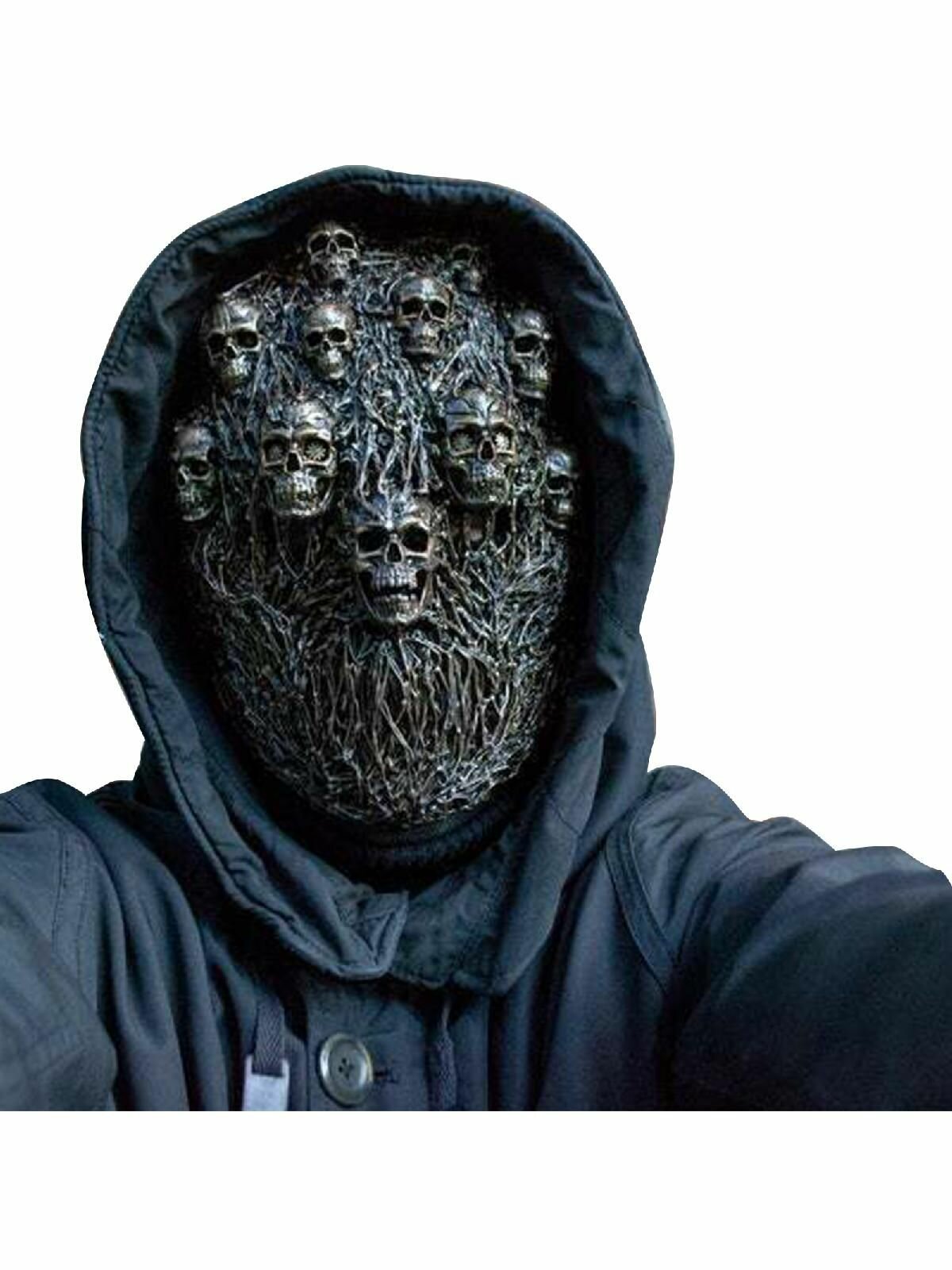 Маска "Стим-панк череп", Золото