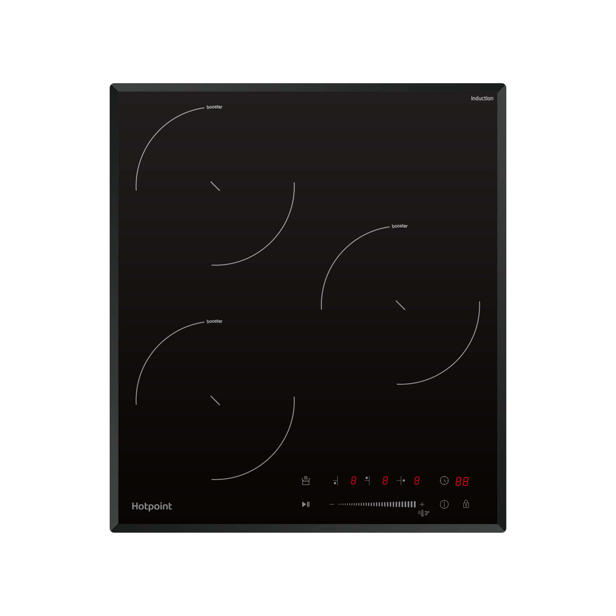 Варочная панель Hotpoint HS 1445BA, индукционная, 3 конфорки