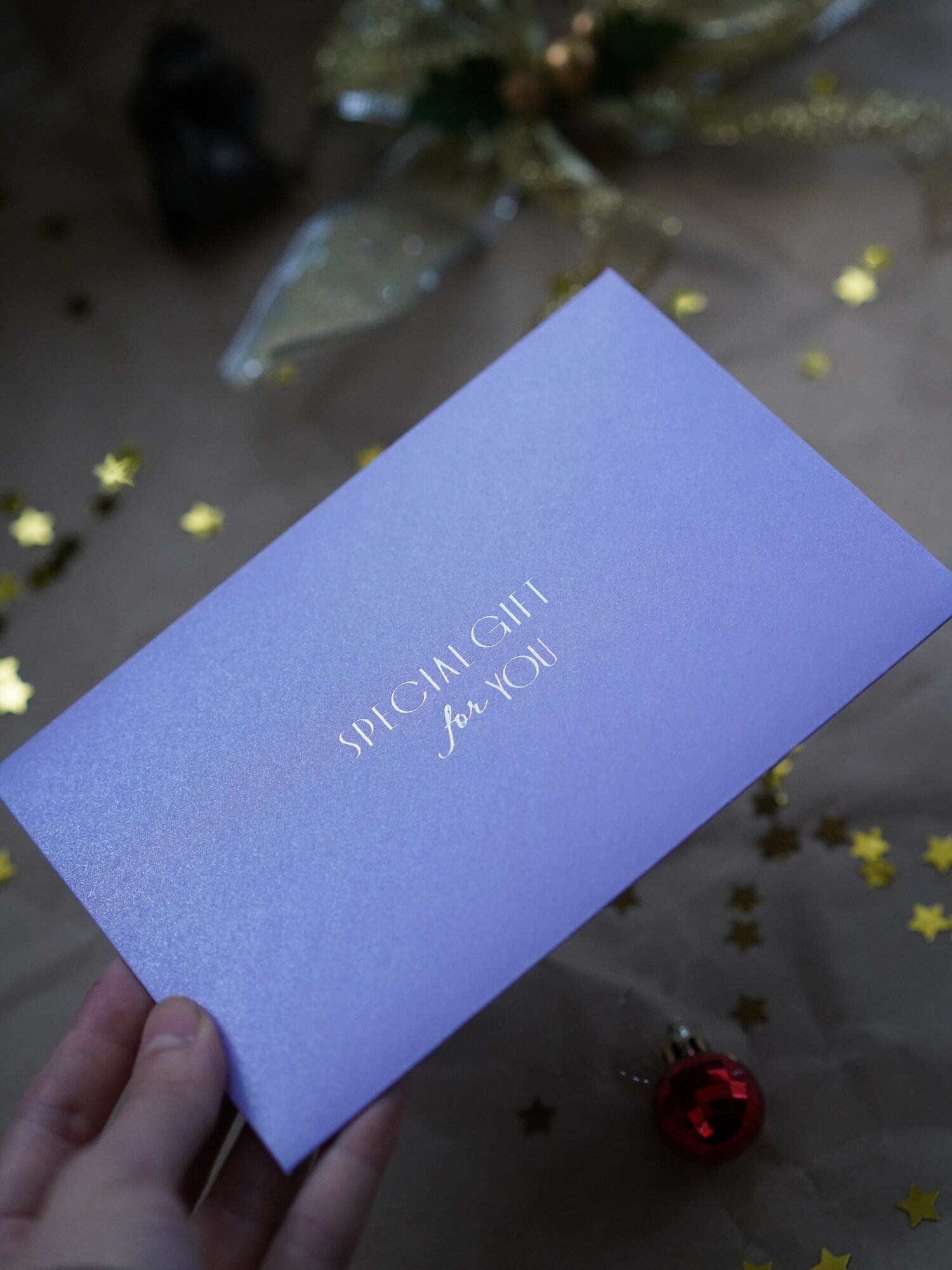 Подарочный перламутровый конверт ручной работы, 11,5 х 17,5 см, с тиснением, 1 шт