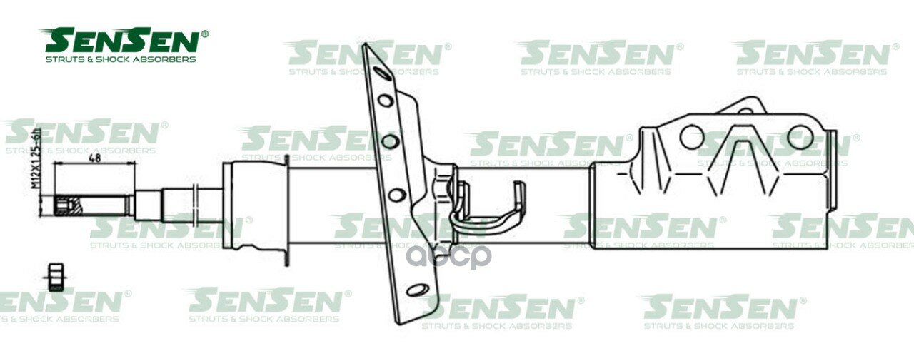 Стойка амортизаторная Sensen 42130502 передний левый газовый Honda Jazz Honda Jazz