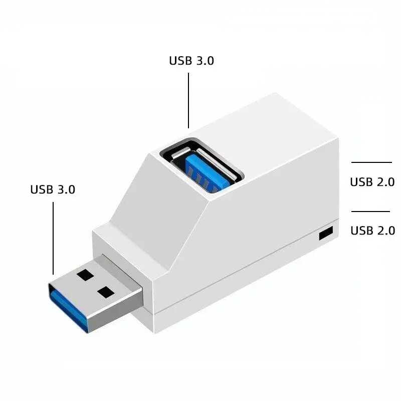 USB 3.0 хаб на 4 порта, белый