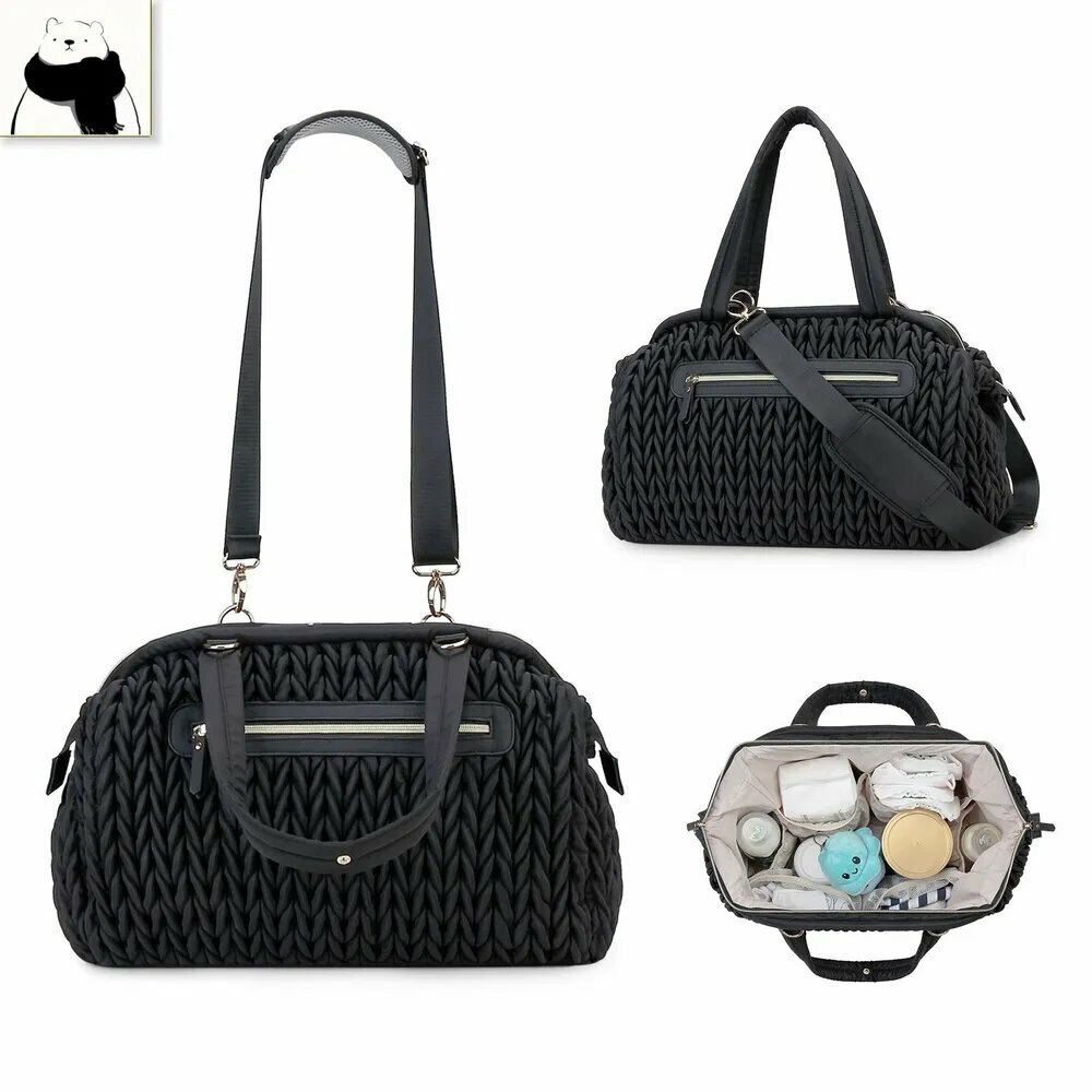 Diaper bag Сумка органайзер для коляски и мамы с термокарманами, Большая емкость