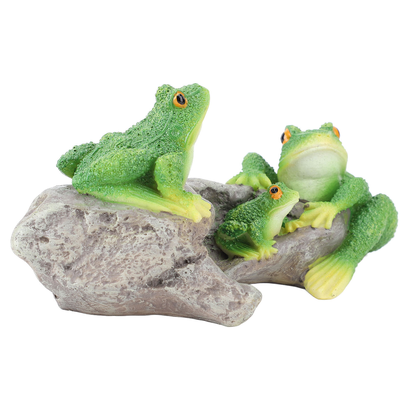 Статуя лягушки, садовый декор, смоляная, устойчивая к атмосферным воздействиям, уличная фигурка лягушки, украшение для газона, для внутреннего дворика, двора, лягушки на камне