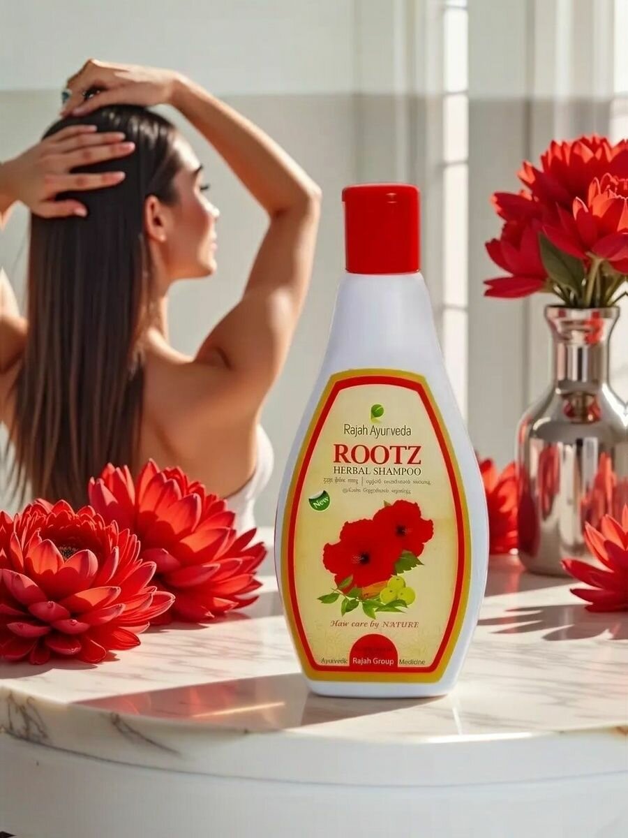 Аюрведический шампунь Рутз / Herbal Shampoo Rootz 200 мл