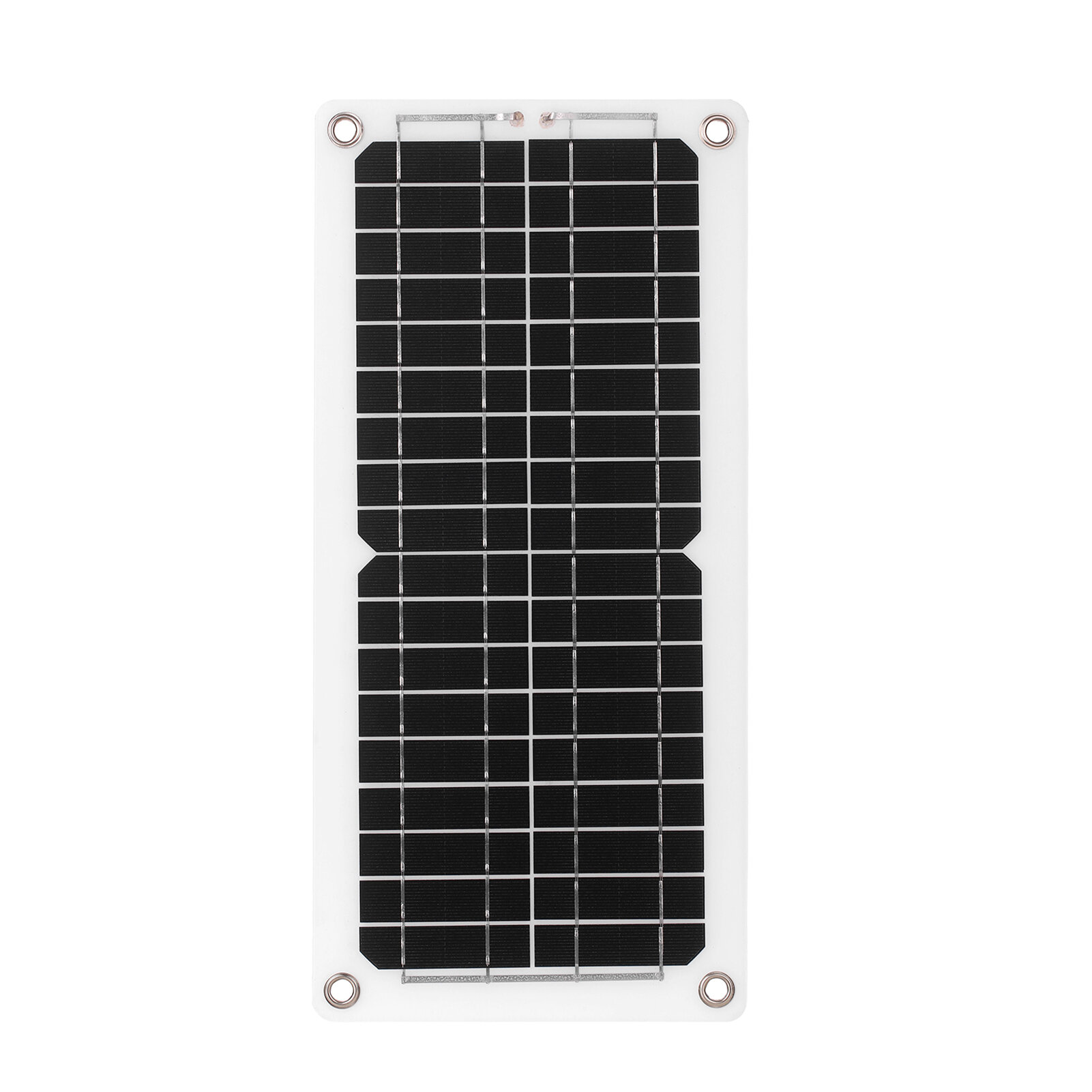 Кит солнечной панели 12W 12V с контроллером заряда и USB-портом, автономный монокристаллический модуль с кабелем SAE для кемпинга, автомобиля, лодки, морских судов, черно-белый цвет, материалы EVA+PET, IP65, размер панели 430*203 мм, контроллер