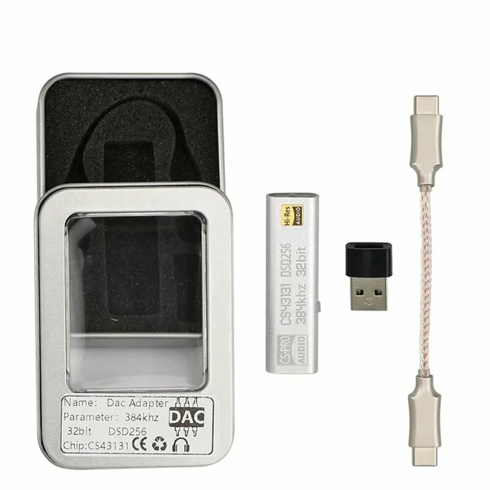 CS43131 Усилитель Для Наушников Адаптер AUX С Выходом USB TypeC На 3,5 Мм