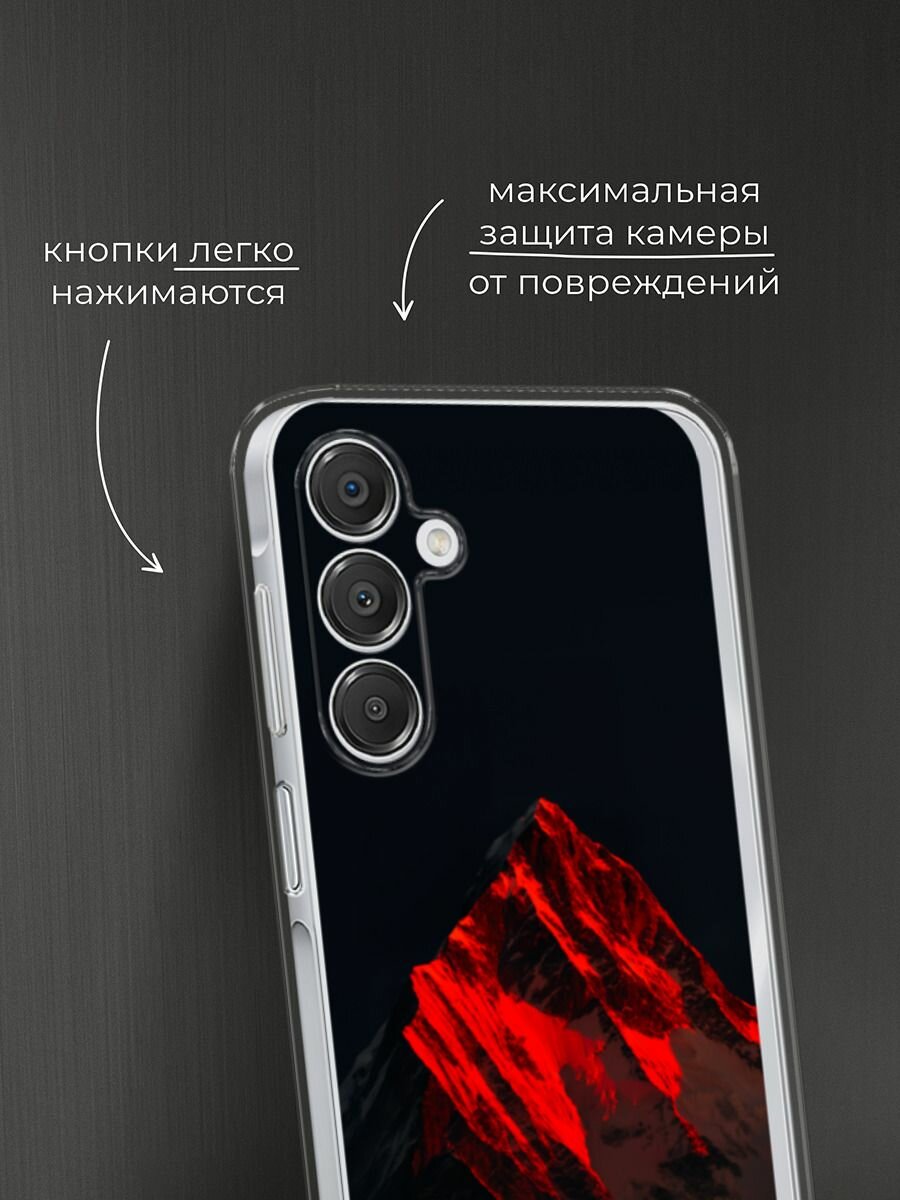 Чехол на Samsung Galaxy A16 / Самсунг А16 с принтом Красная гора — фото 1