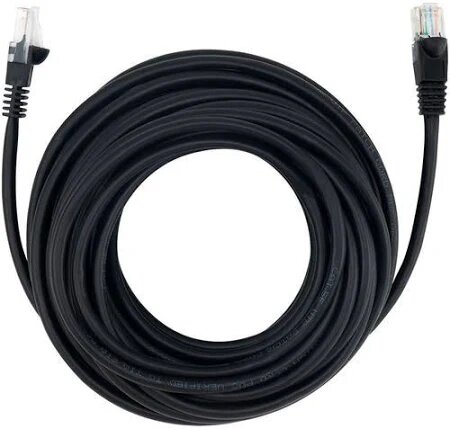 Патч-корд Buro UTP 4 пары cat.5E CCA molded 10м черный RJ-45 (m)-RJ-45 (m)
