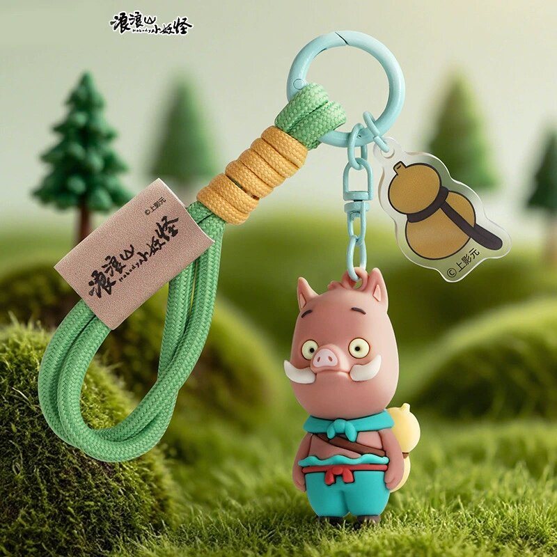 Оригинальный плюшевый брелок-монстрик Лангланг Монстрчик-Поросенок, новая кукла, подвеска для рюкзака, подарок