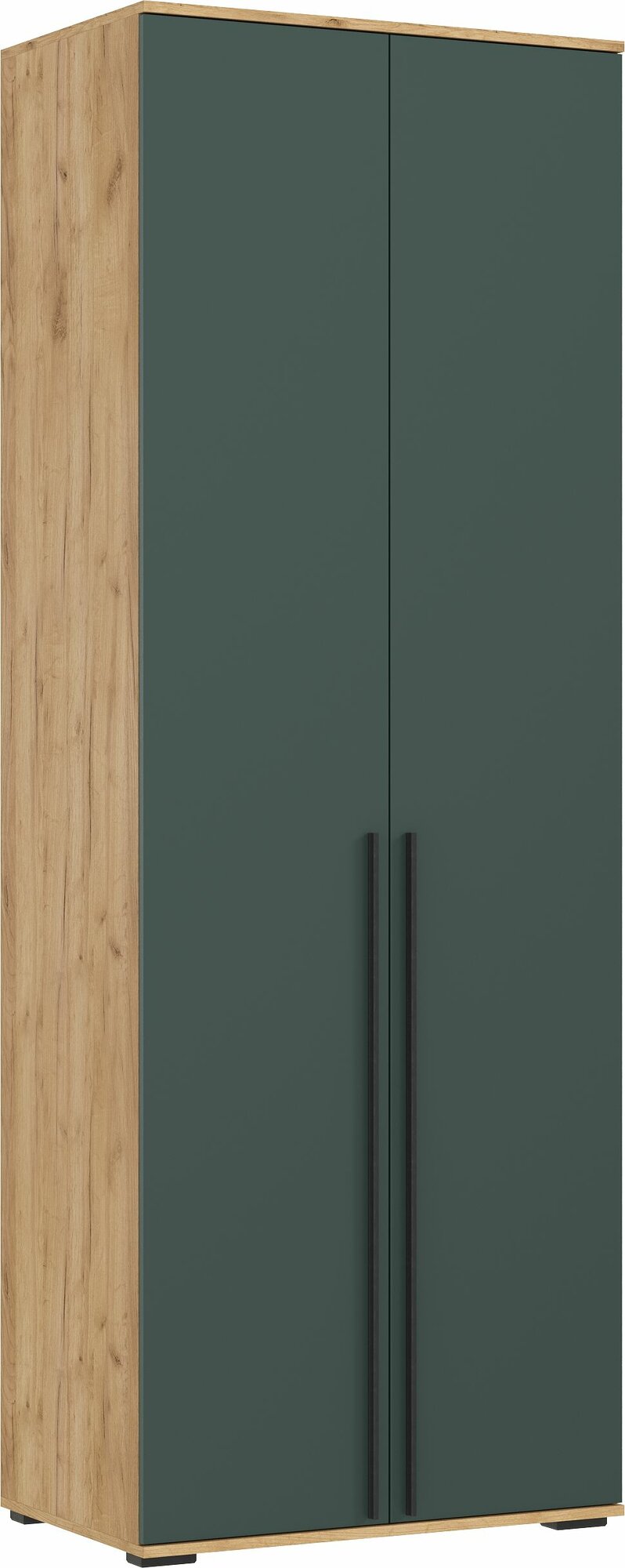 Шкаф Норд 2-х ств. 800х2236х510 (Изумрудный/Дуб крафт) МИФ