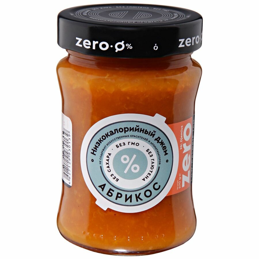 Джем низкокалорийный MR.DJEMIUS ZERO Абрикос, 270г x 5 упаковок