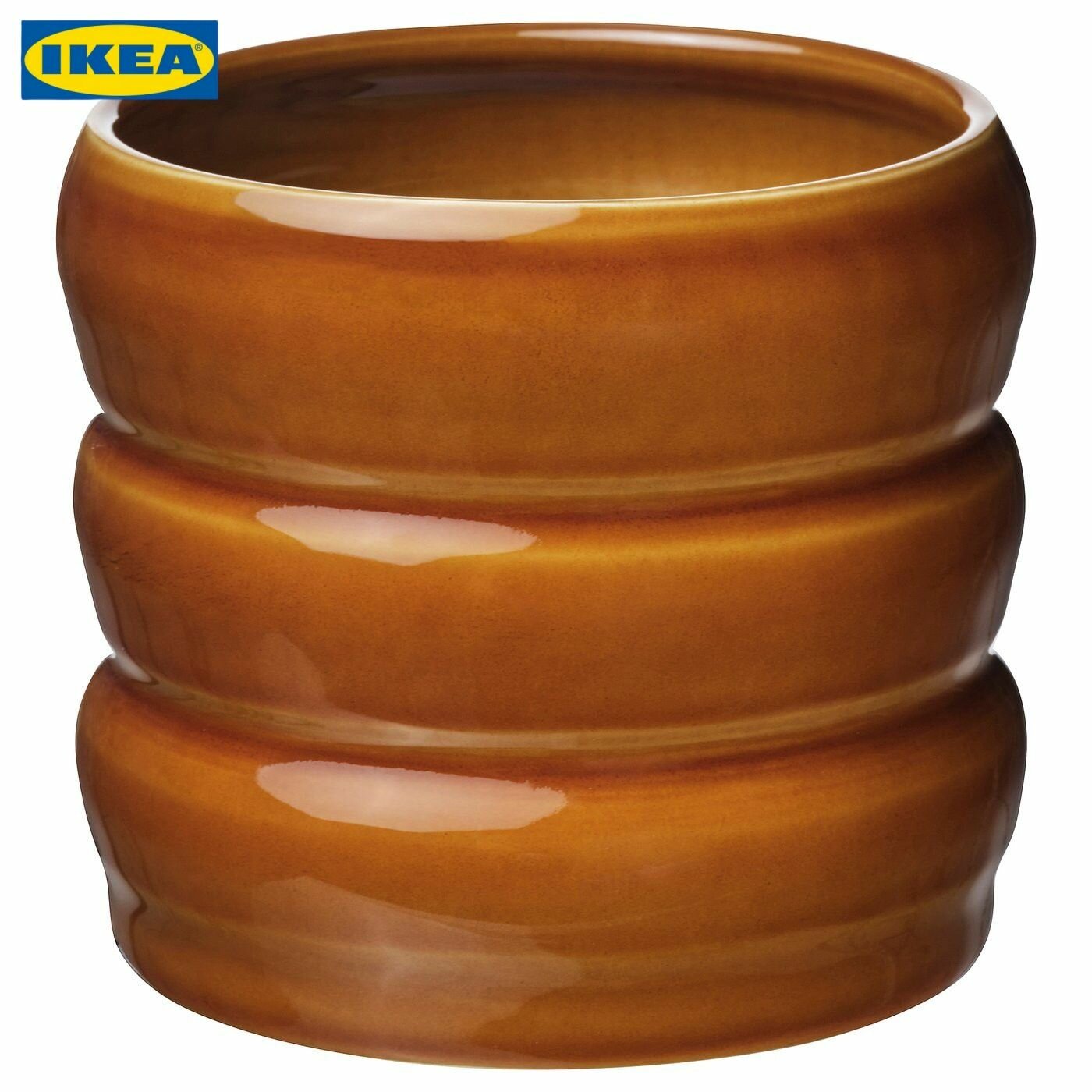IKEA HASSELBUKETT, декоративный цветочный горшок, для использования в помещении/на улице, коричневый, 12 см