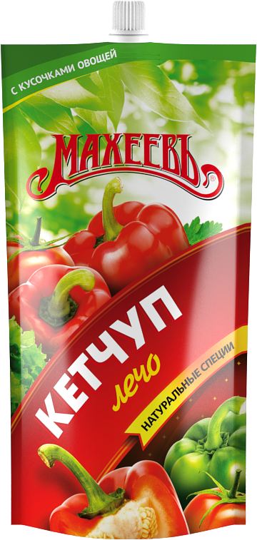 Кетчуп Махеевъ Лечо, натуральный, с дозатором, 300 грамм, от 0 °C до +25 °C — фото 1