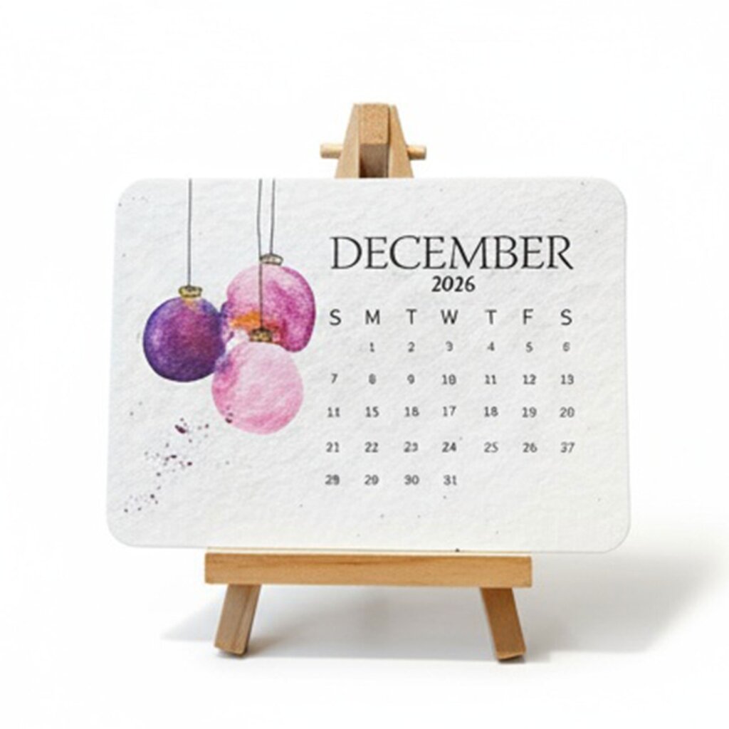 Биоразлагаемый календарь на 2026 год с возможностью посадки растений, с полевыми цветами, экологичный, из устойчивой бумаги, с подставкой, для дома и офиса.
