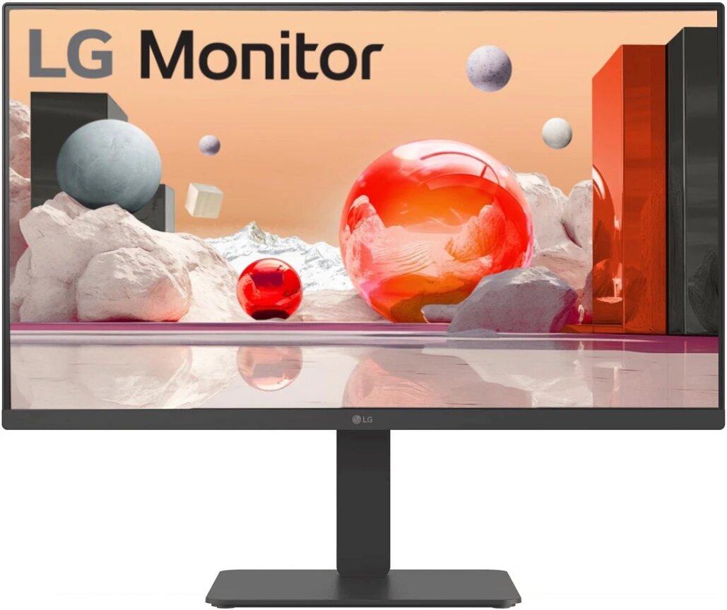 Монитор 27" LG 27BA45QB-B IPS 2560x1440, 75 Гц, 5 мс, 16:9, 350 кд/м², 2xHDMI 2.0, DP 1.4, 3.5 Jack, HDR10, динамики (2x5 Вт), VESA 100x100, черный