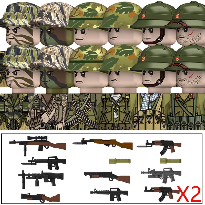 Конструктор Brangdy Война во Вьетнаме, N701-06-12PCS