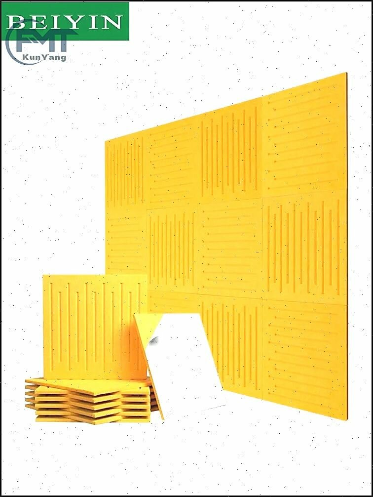 12. Звукоизоляционная плита желтого цвета 30х30х0,9см