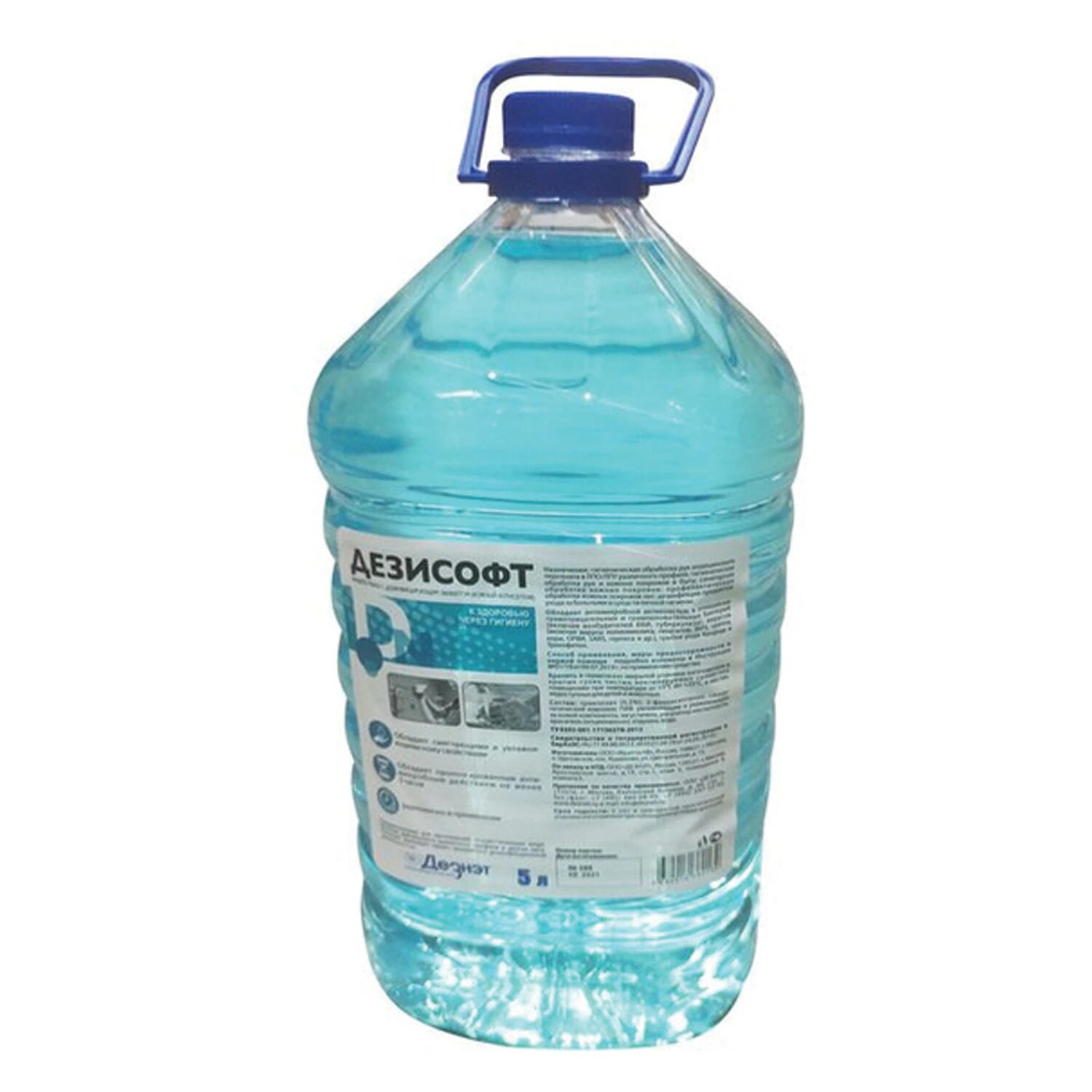 Мыло жидкое дезинфицирующее 5 л, дезисофт, ПЭТ