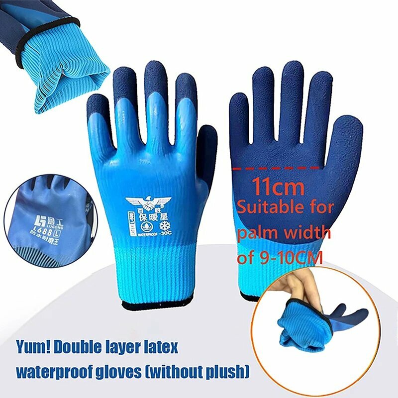 Gmarty Термоперчатки Фиолетовые/Синие/Желтые/Оранжевые Для Рыбалки Синий, A2