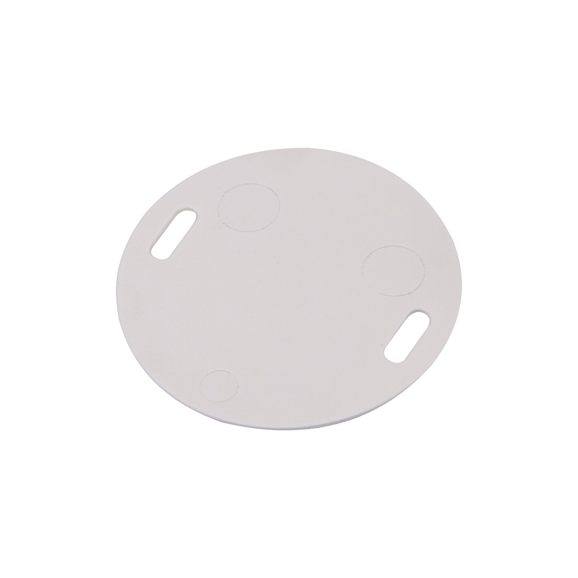 Бирка кабельная Rexant У-135, круглая, белая, пластик, 100 штук