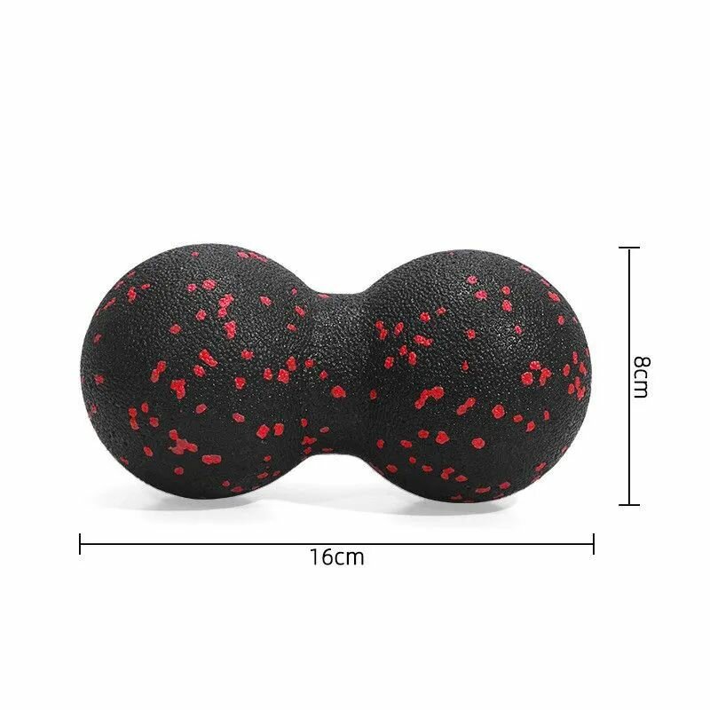 Мяч для МФР, мячик массажный двойной 8х18 см