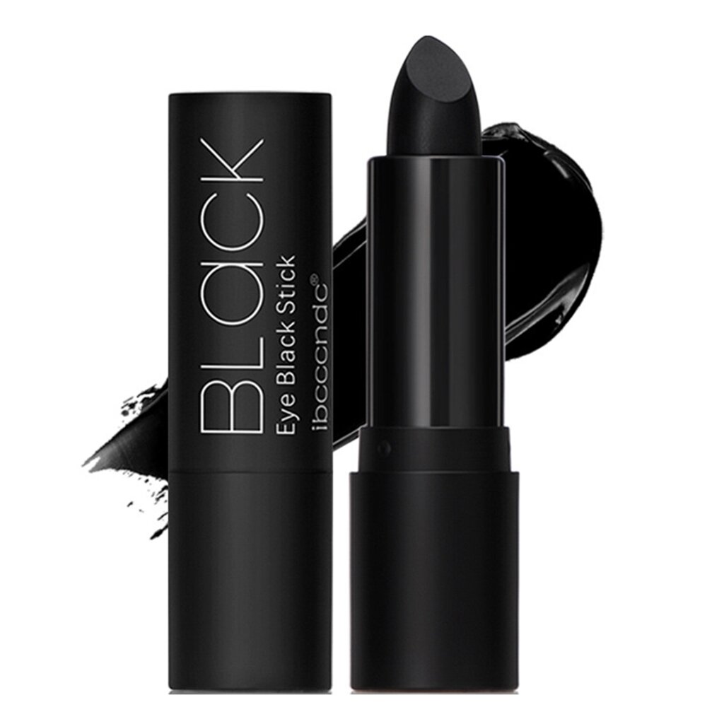 Черная помада для лица на Хэллоуин, окрашенная черным кремом