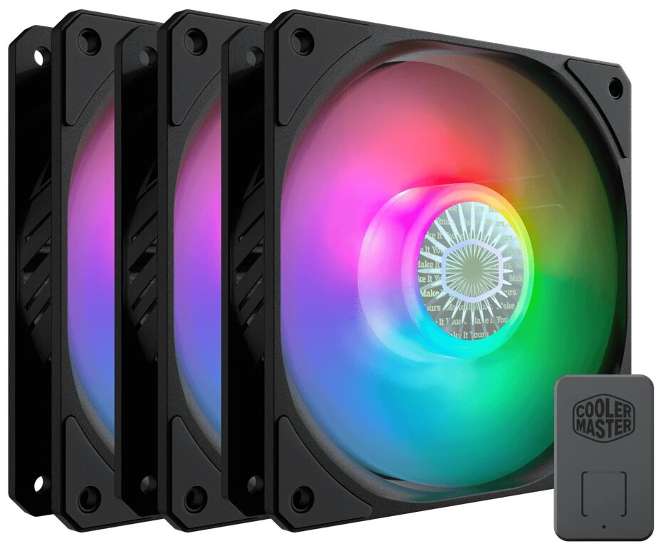Комплект вентиляторов Cooler Master SickleFlow 120 ARGB 3IN1 [MFX-B2DN-183PA-R1] черный