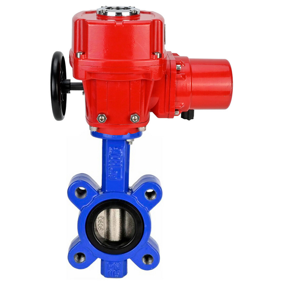 Затвор дисковый поворотный DN. ru QT450-304-NBR-2W-Fb-H Ду50 Ру16 межфланцевый, корпус - чугун QT450, диск - чугун QT450, уплотнение - NBR, с электроприводом QT-W (M) EX-005 380В (опрессовано)