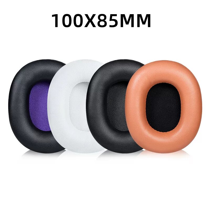Овальный чехол для наушников, наушники на голову, кожаный чехол, чехол из губки, хлопковый чехол для ушей, гарнитура,