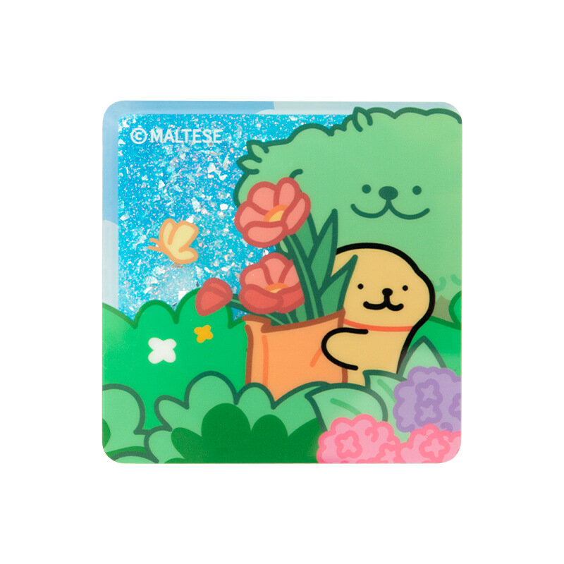 Линейный рисунок Маленький Мальтийский Оригинальный Плавный Льняной Орнамент Милый Мультяшный Офисный Декор Стола Праздничный Подарок