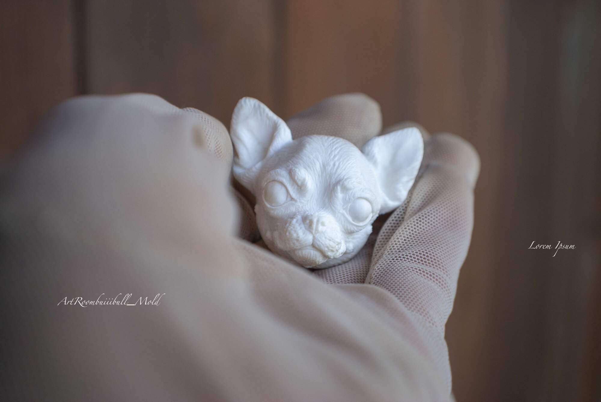 Авторский силиконовый молд Чихуахуа щенок (миди) — форма для эпоксидной смолы, гипса, мыла, полимерной глины