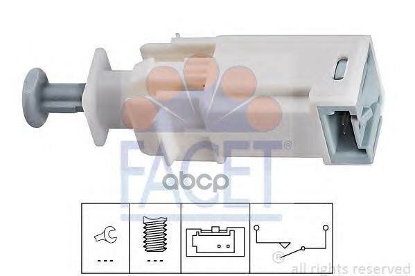 Датчик стоп-сигнала FIAT DOBLO II 1.3 D Multijet 02/10-/ Facet арт. 71226
