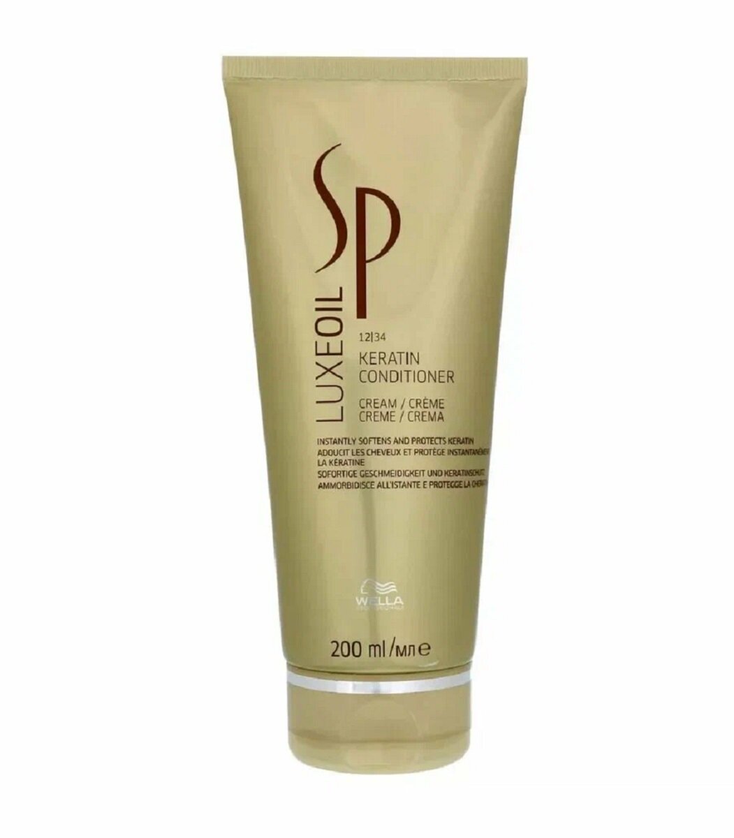 Wella Professionals крем-кондиционер для волос SP Luxe Oil Keratin для восстановления кератина, 200 мл