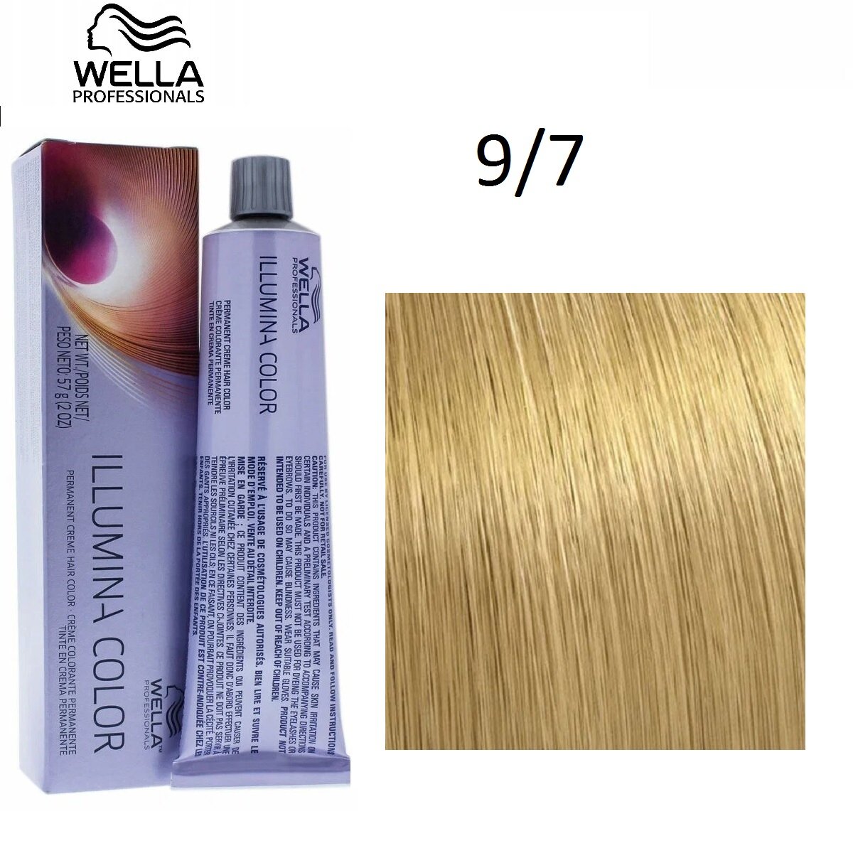 Wella Professionals Крем-краска для волос 9/7 ILLUMINA COLOR Очень светлый блонд коричневый 60мл