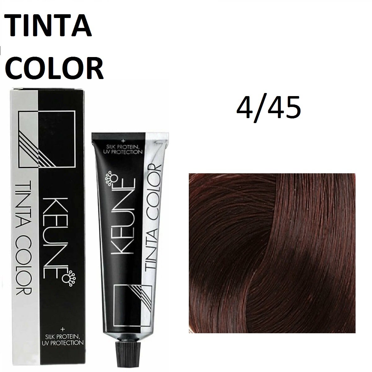 Keune Tinta Color 4.45 стойкая краска для волос, Средний Медно-Махагоновый Шатен 60 мл