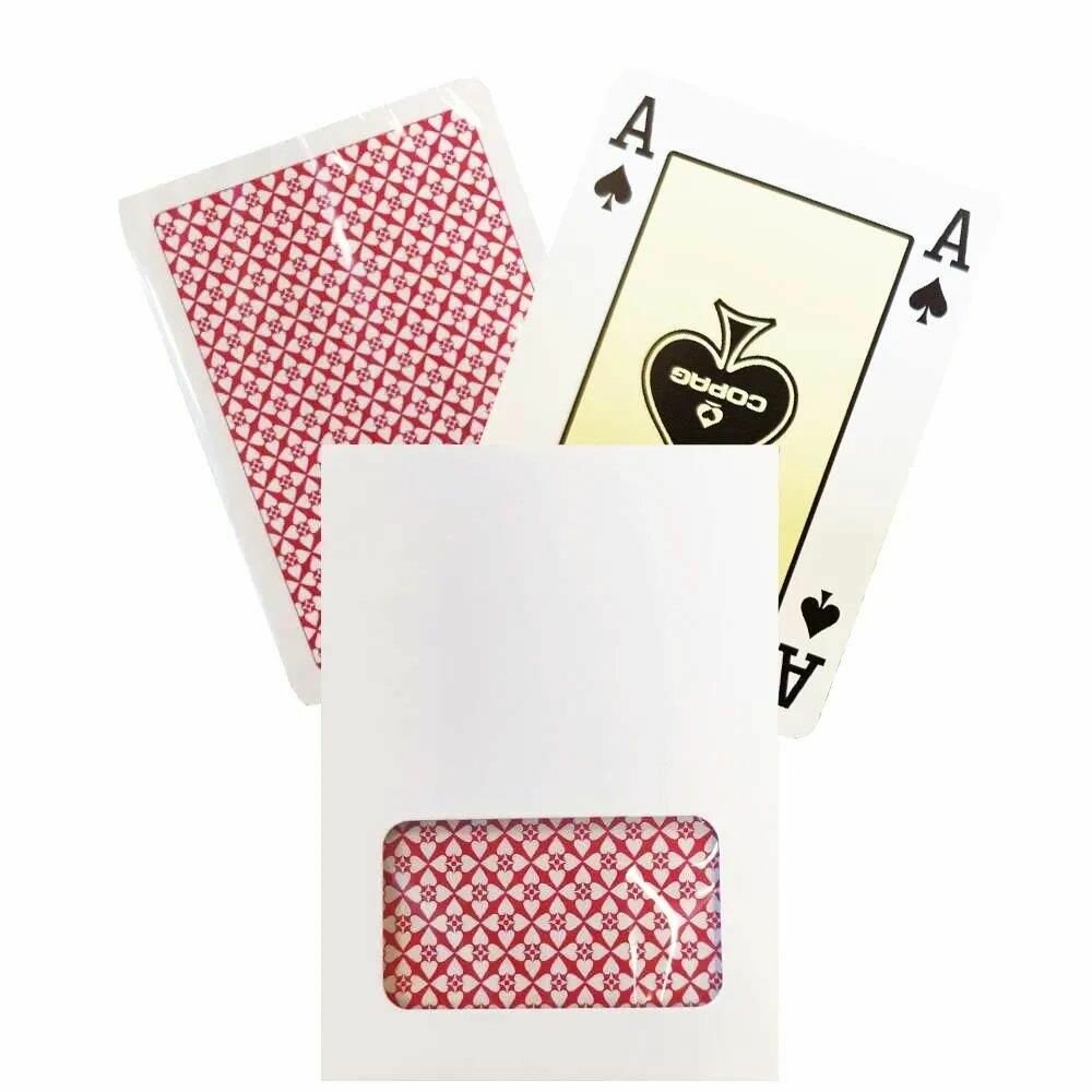 Карты игральные пластиковые "Copag 4 Corner Regular Red" 63321 Copag