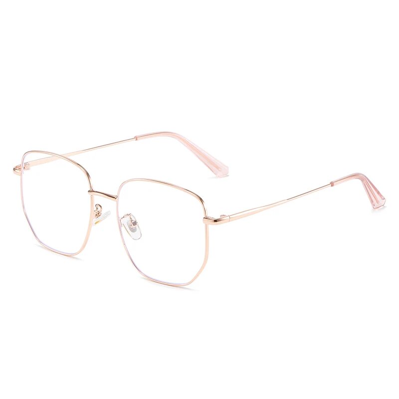 Очки Rose Gold квадратные для зрения Myopia -0.5