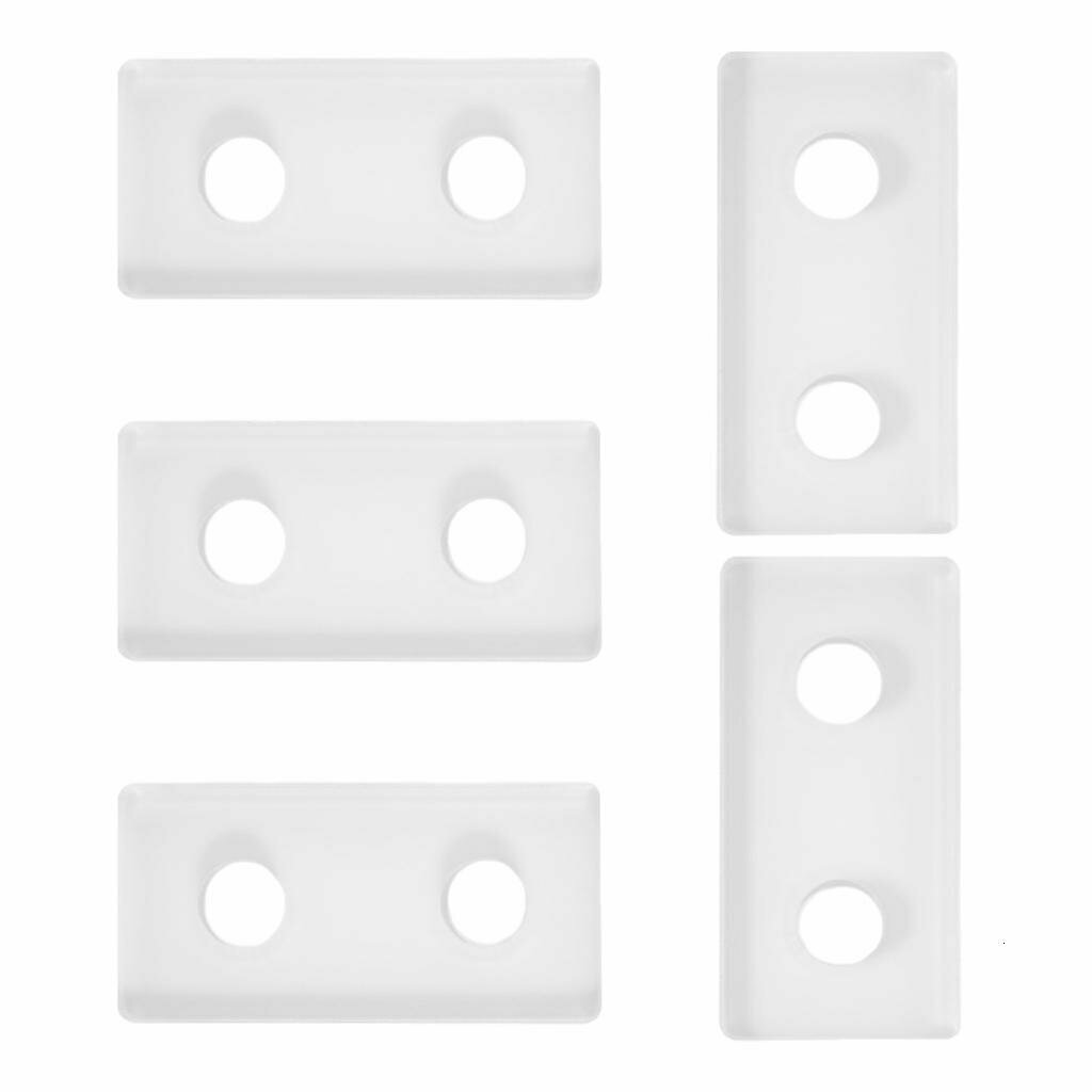 5 шт. изоляционные прокладки из акрила, кольца, Полупрозрачный цвет - 2040