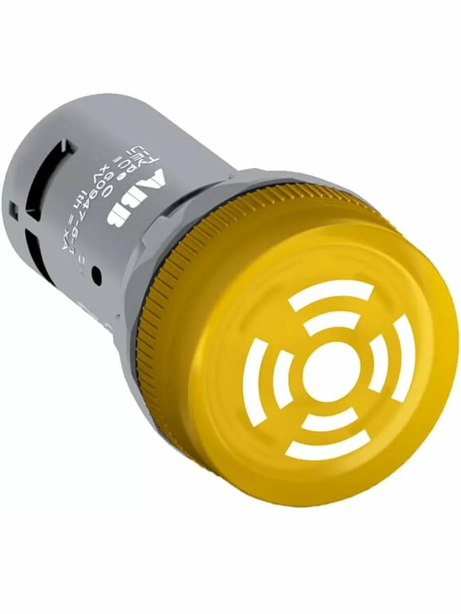 Зуммер CB1-610Y пульсирующий сигнал подсветка желтый 24В AC/DC код. 1SFA619600R6103 ABB ( 1шт. )