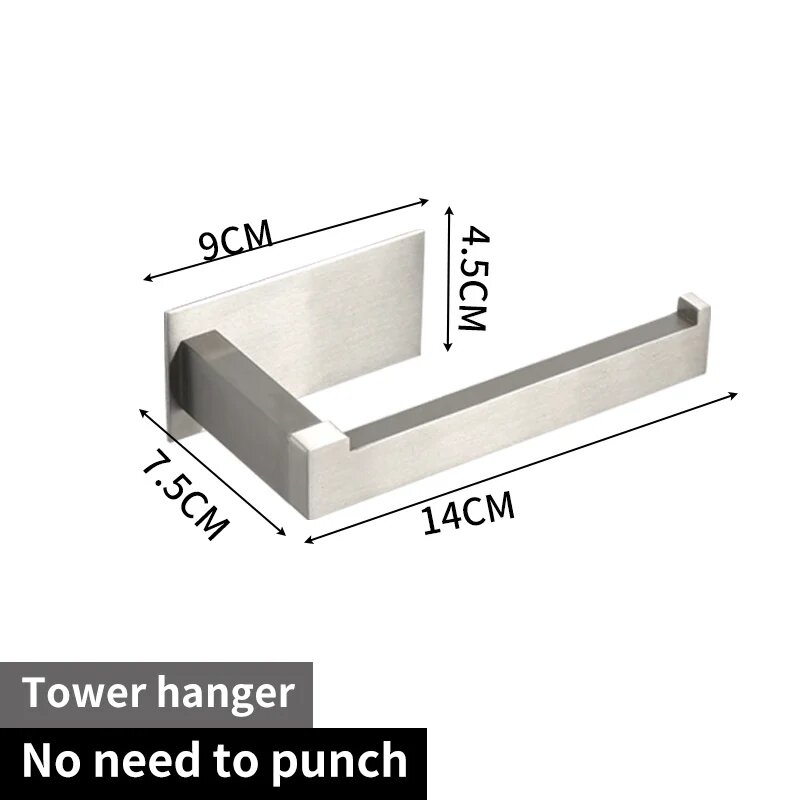 Набор фурнитуры для ванной комнаты матовый никель Белый, paper holder