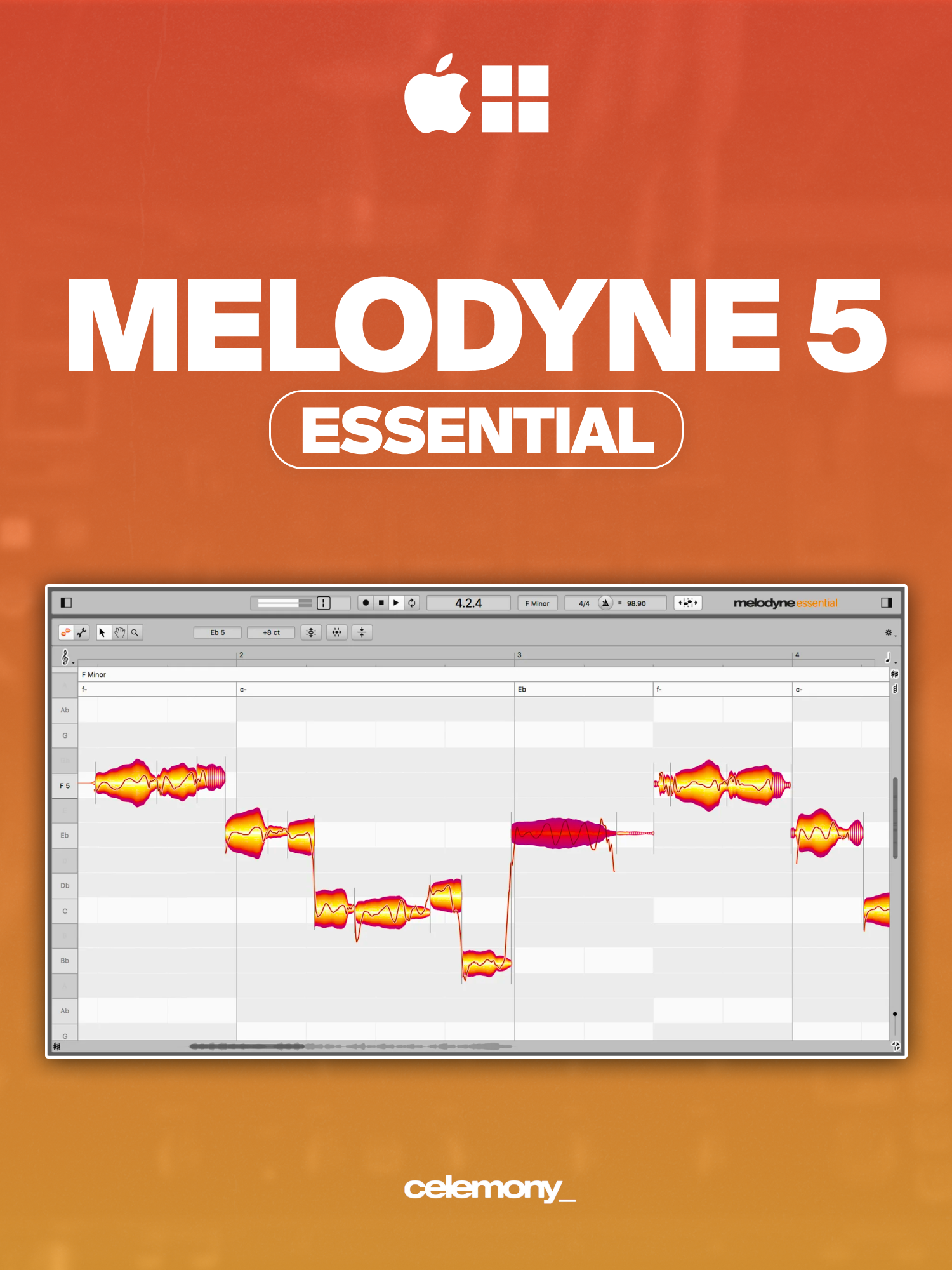 Celemony Melodyne Essential (Лицензионный ключ) для macOS & Windows