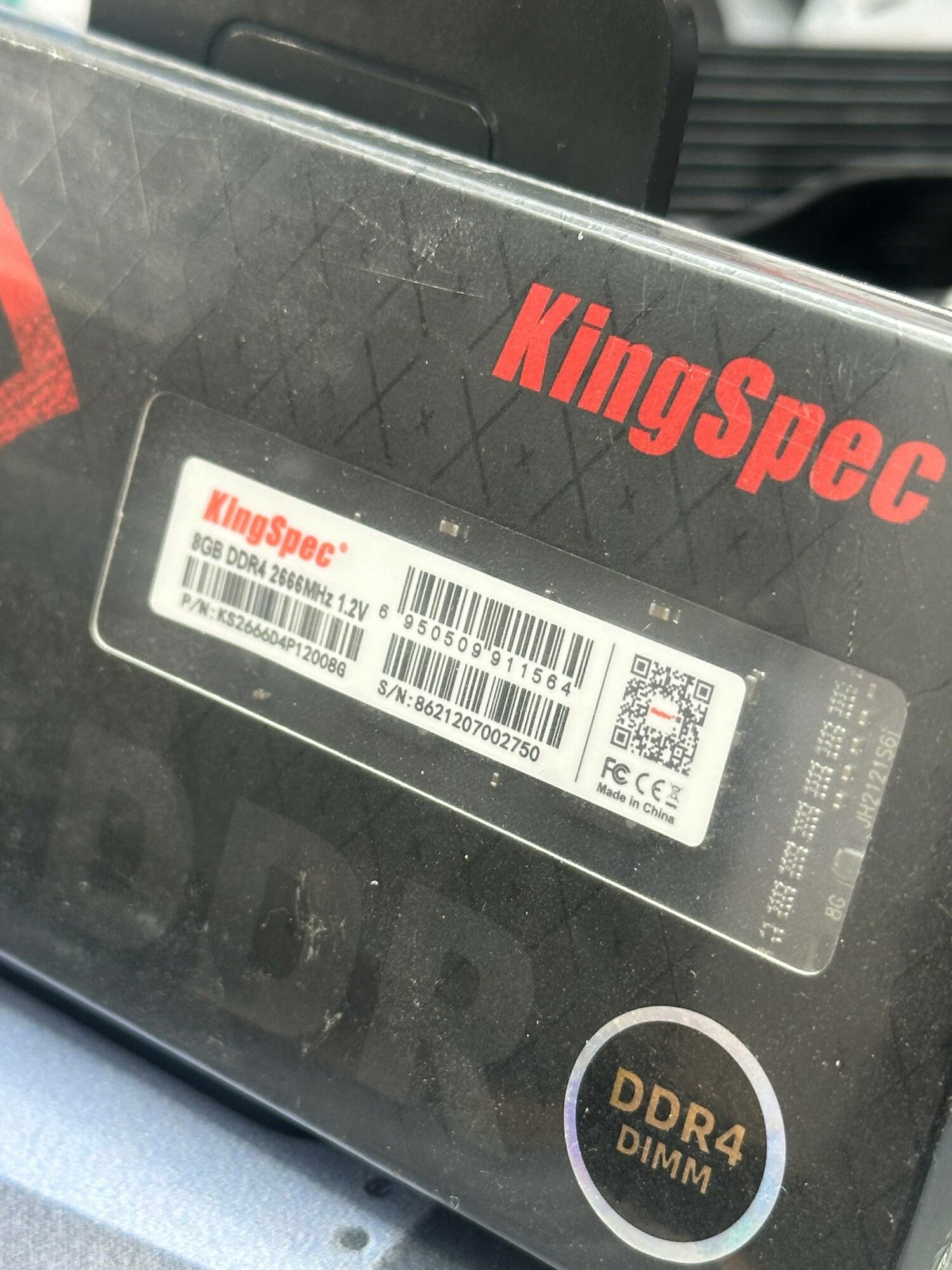 Оперативная память KingSpec DDR4 оперативная память, 8GB Ram 2666MHz