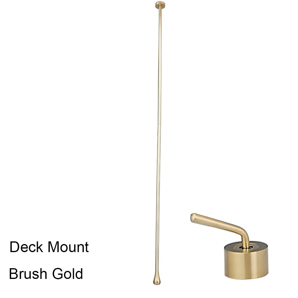 BECOLA Потолочный смеситель для раковины из латуни черный Deck Mount BrushGold