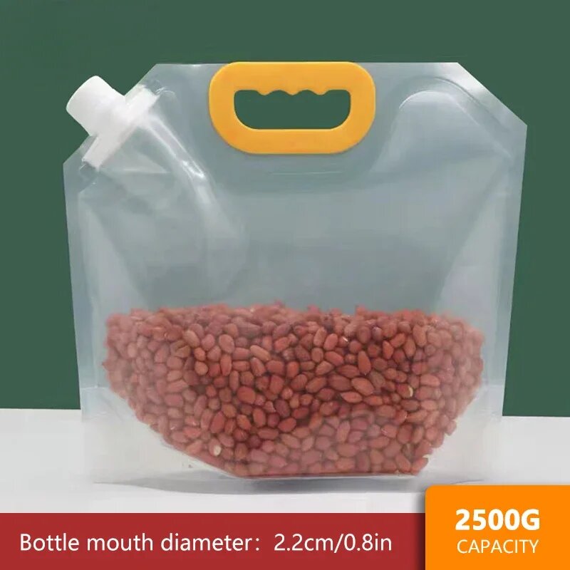 Герметичный прозрачный пакет MOONBIFFY для хранения зерна 1pcs Super large