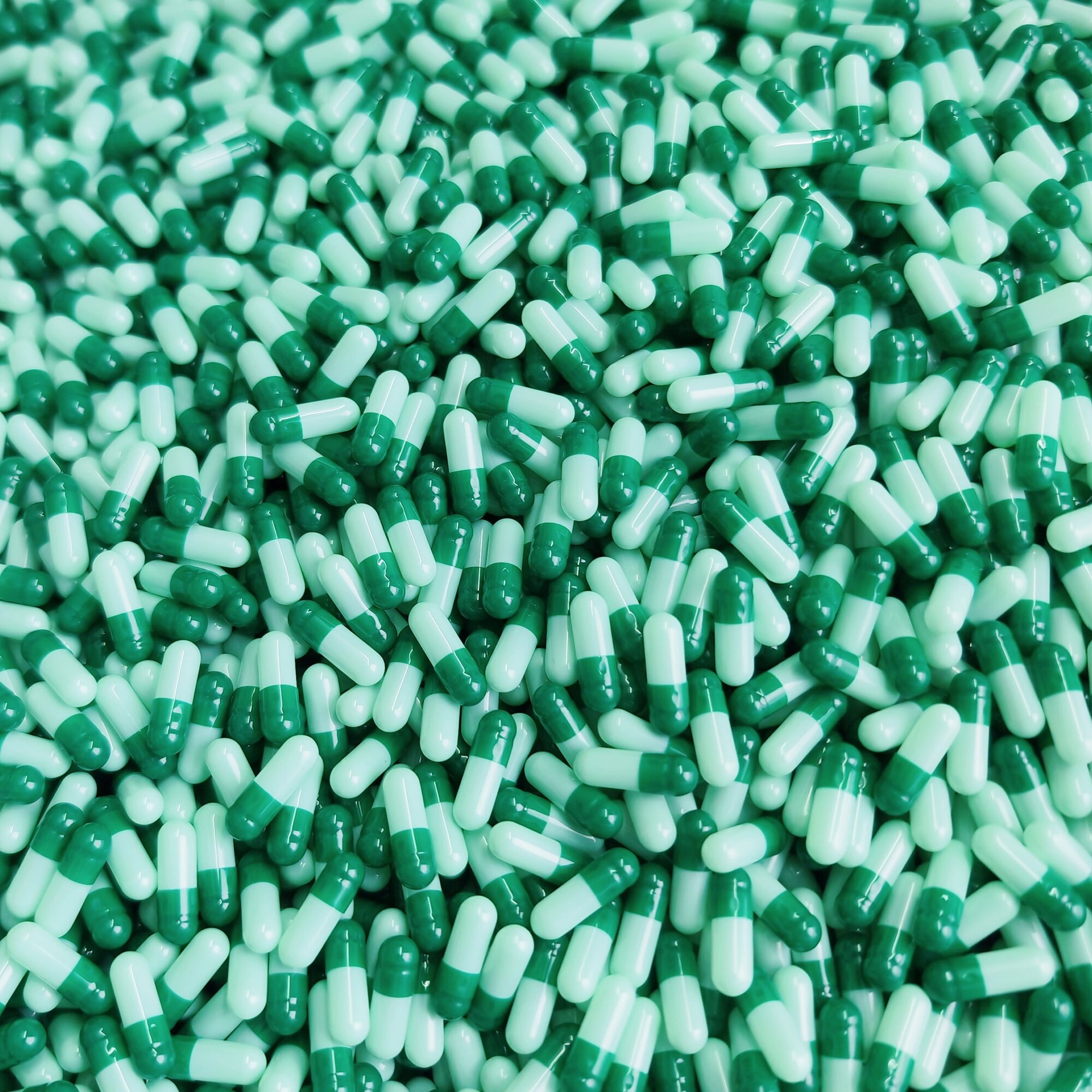 Пустые желатиновые капсулы SUNNYPK размер 4 Изумрудный, Joined capsule, Green Light Green 2