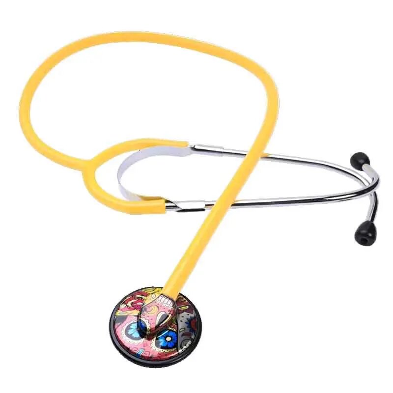 Профессиональный педиатрический кардиологический стетоскоп, профессиональный Yellow Color No Box